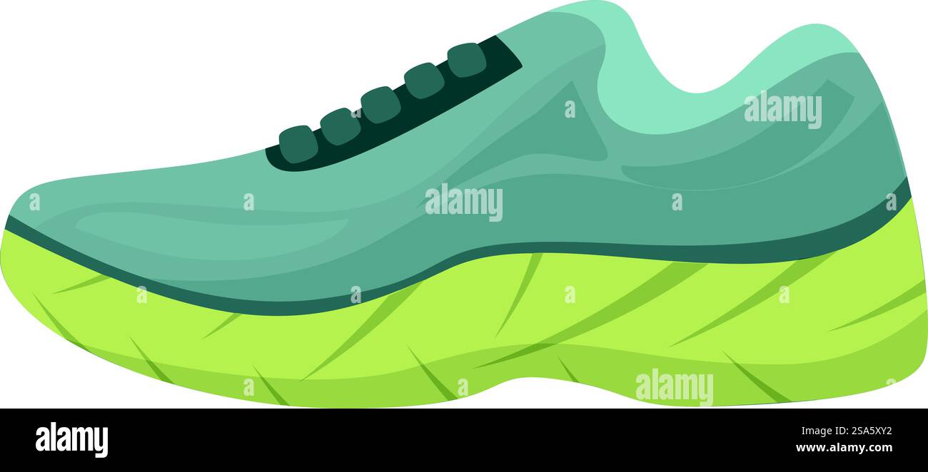 Running shoe standing side view, promoting a healthy lifestyle through ...