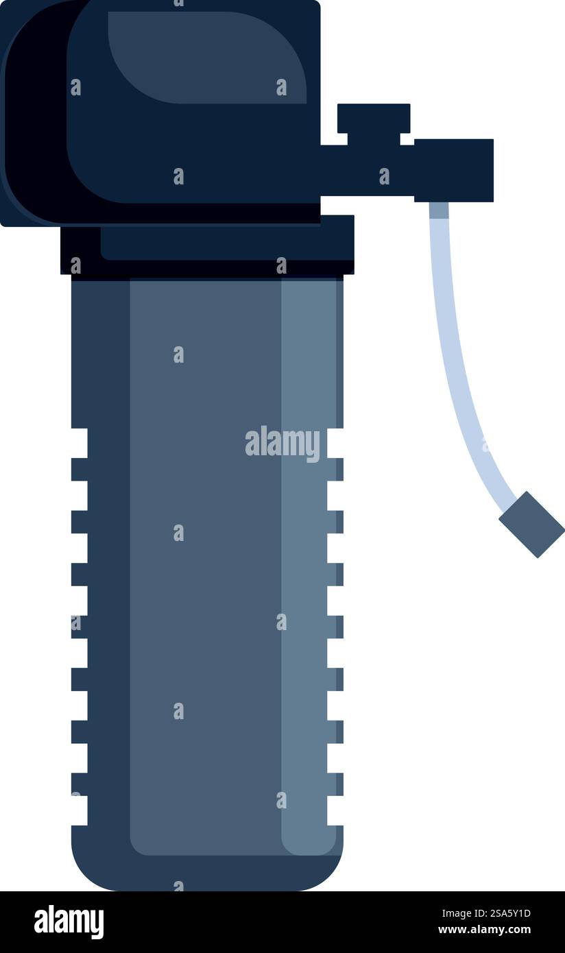 Modern water filter purifying tap water for drinking at home improving ...