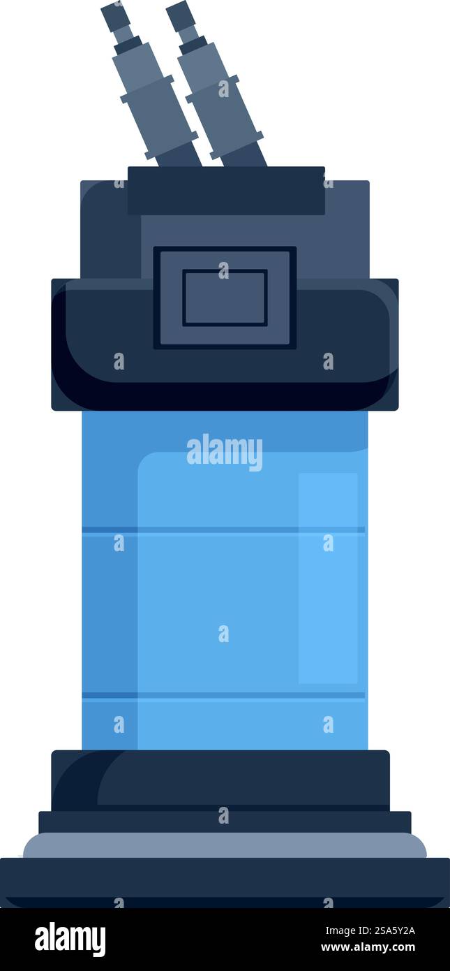 Futuristic plasma weapon charging, science fiction gun loading ...