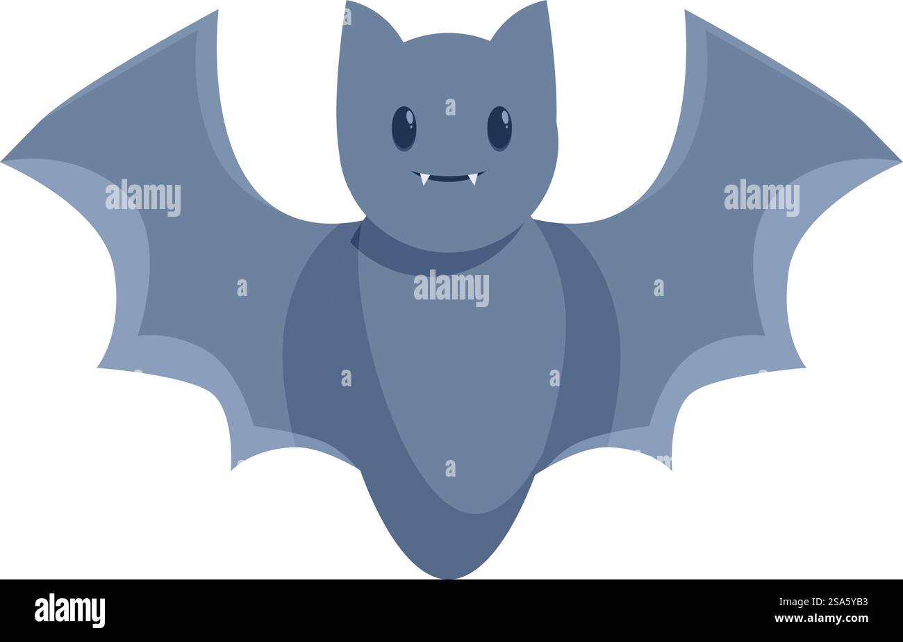 Friendly looking grey bat is spreading its wings wide. Cute grey bat spreading its wings Stock ...