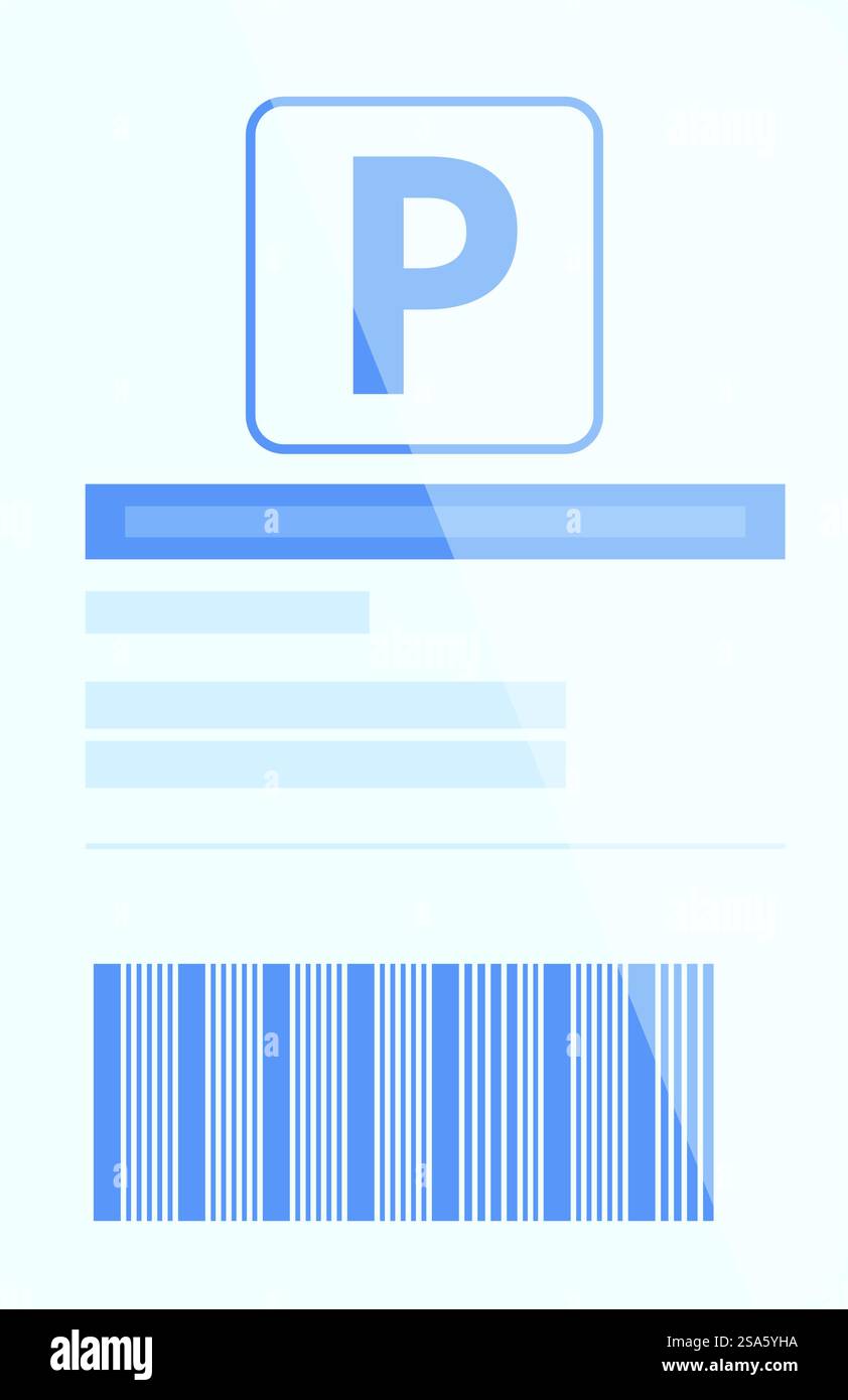 Parking fine notice violation Stock Vector Images - Alamy