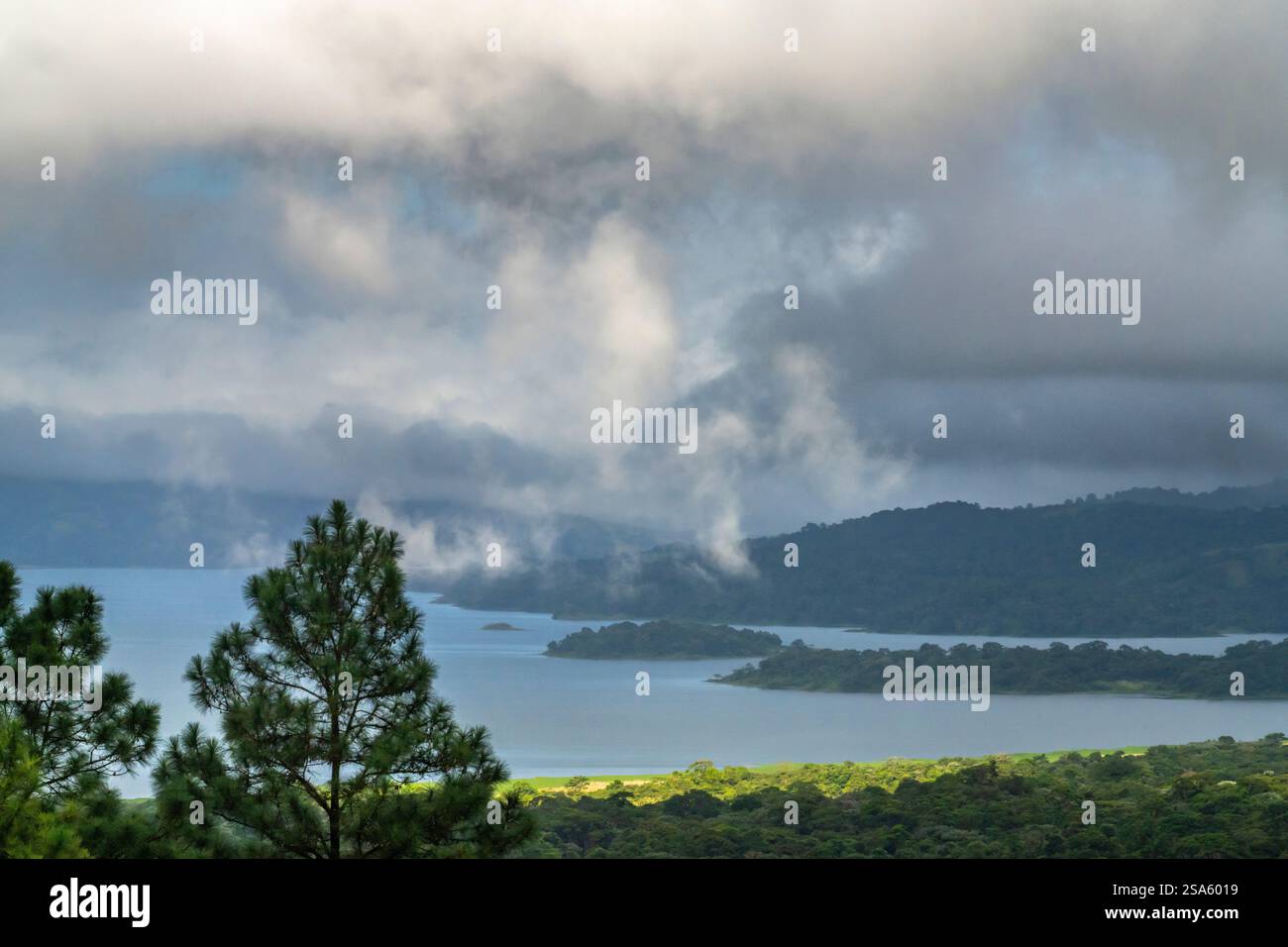Costa Rica, Arenal Observatory. Landscape with Lago Arenal Stock Photo ...
