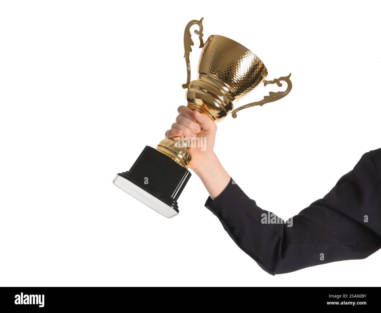 Woman receiving trophy not sport Cut Out Stock Images & Pictures - Alamy