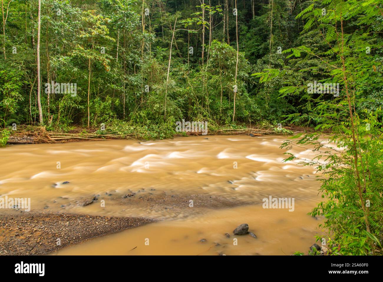 Costa Rica, Parque Nacional Carara. Rio Tarcolitos river rapids Stock ...