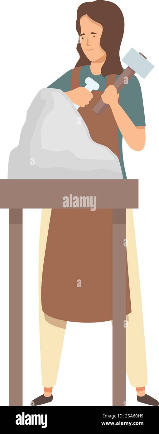 Sculpture and craftsmanship Stock Vector Images - Alamy