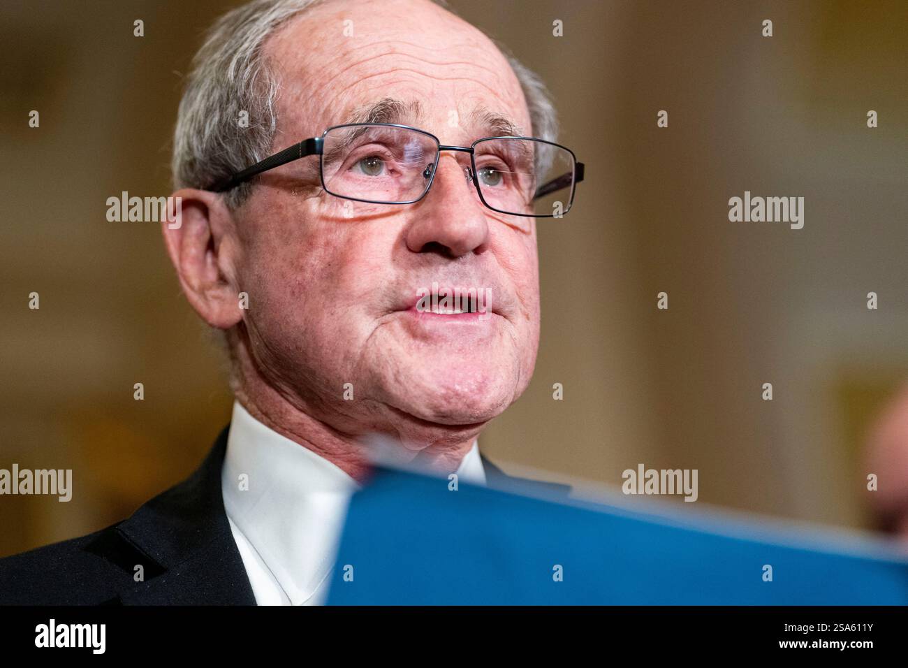Washington, United States. 28th Jan, 2025. Sen. Jim Risch, R-ID, speaks ...