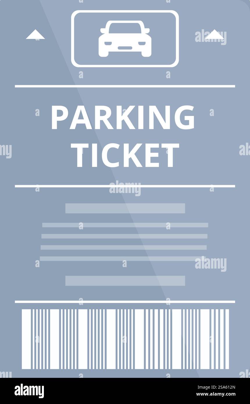 Parking ticket is being placed on a car’s windshield for a parking ...