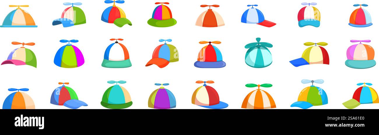 Propeller hats Stock Vector Images - Alamy