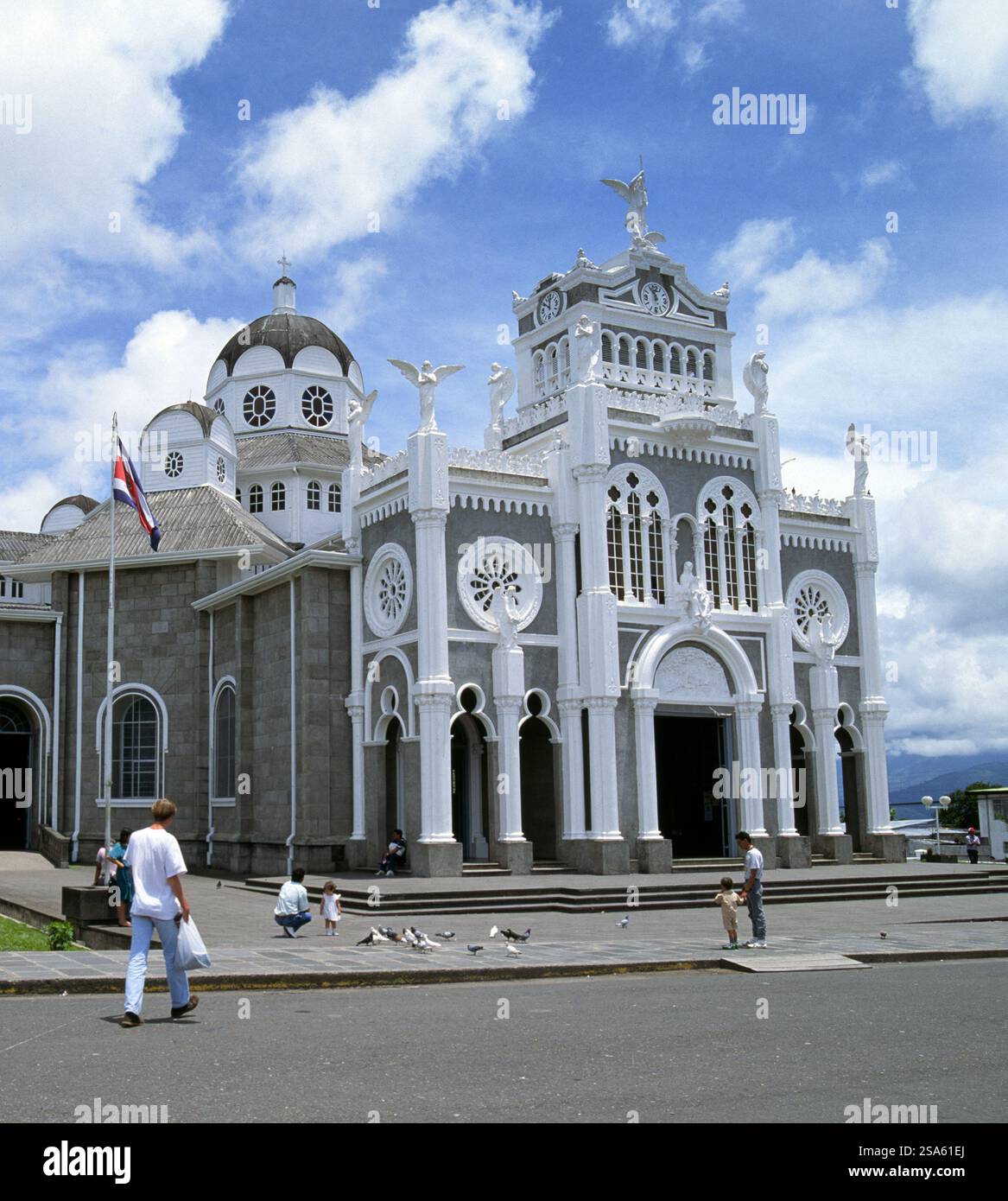 Exterior view of Cartago Basilica de Nuestra Senora de los Angeles, the ...