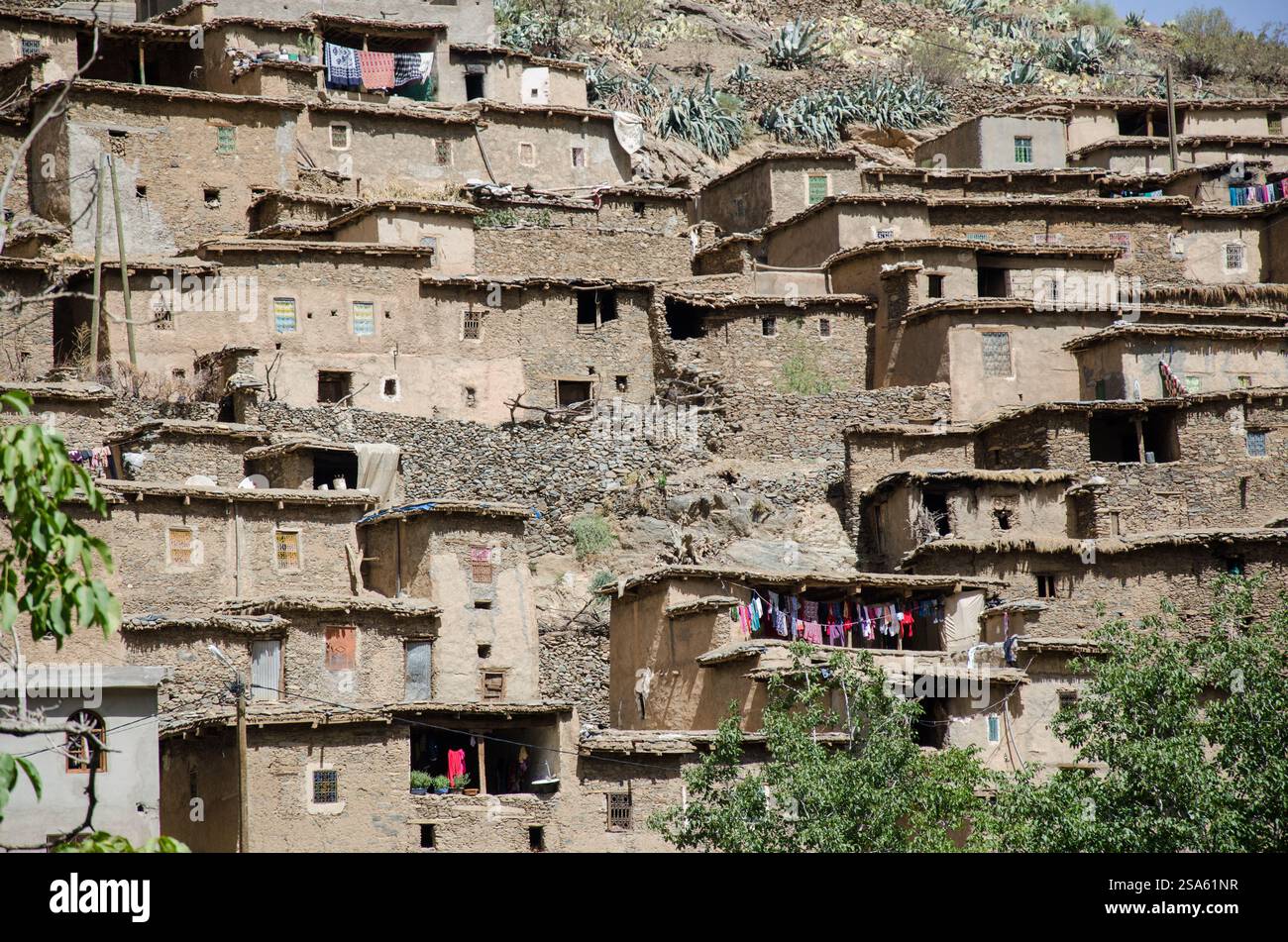 hiking in the high atlas of morocco, a historic architecture of berber ...