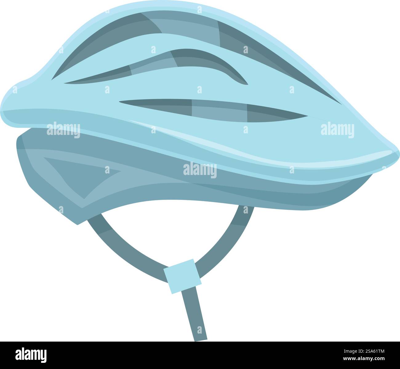 Blue bicycle helmet ensuring safety and protection for cyclists while ...