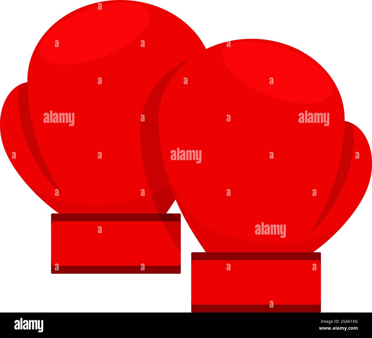 This illustration features a pair of red boxing gloves hi-res stock ...