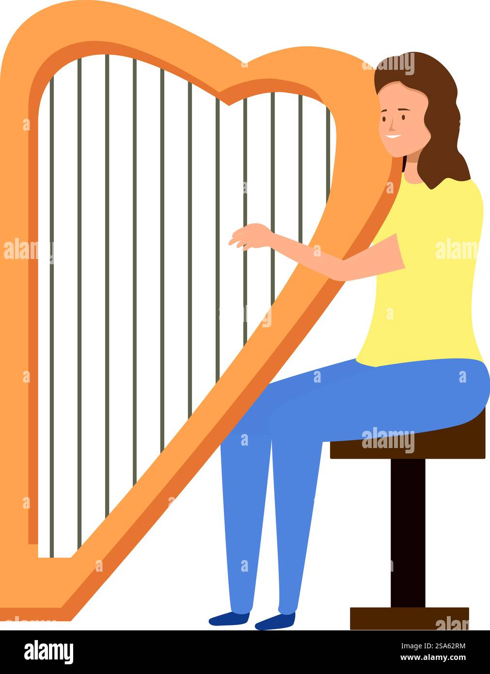 Harp and stool Stock Vector Images - Alamy