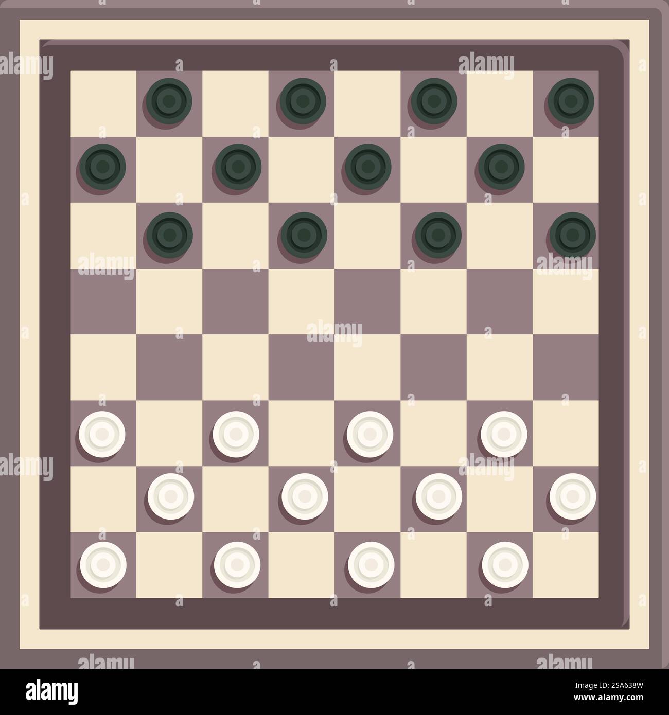 Men playing checkers Stock Vector Images - Alamy