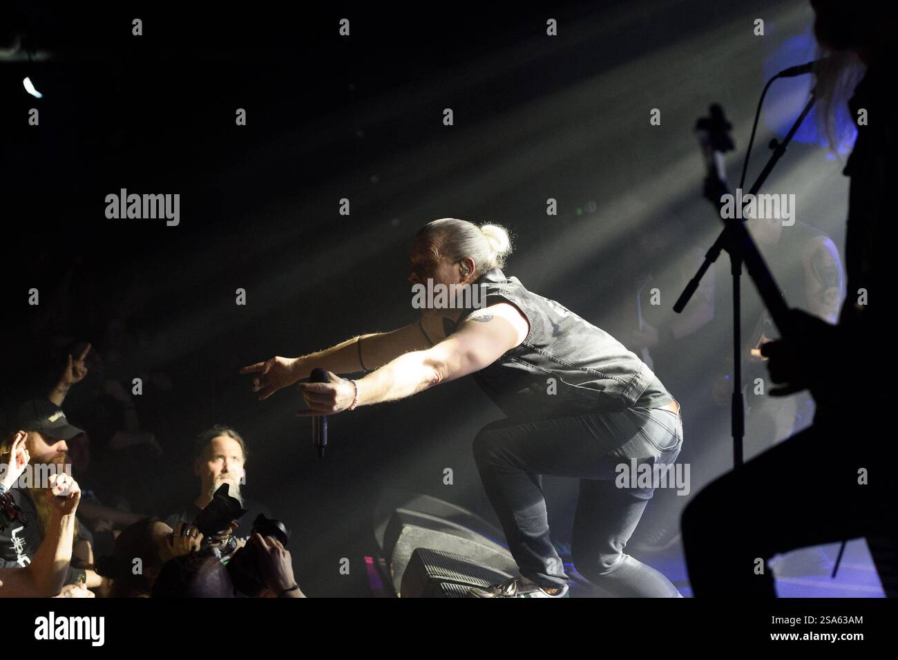 Munich, Germany, January 27th 2025: Jukka Pelkonen (Vocals) of Omnium Gatherum during the Beyond ...