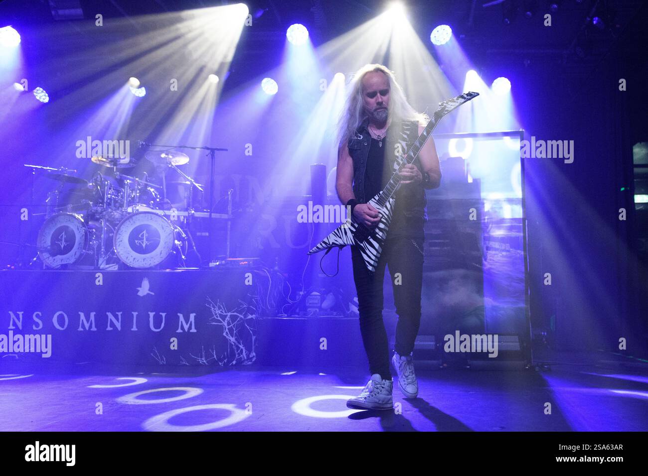 Munich, Germany, January 27th 2025: Markus Vanhala (Guitar) of Omnium ...