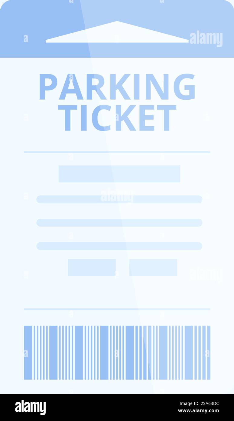 Parking ticket is being displayed, indicating a fine for illegal ...