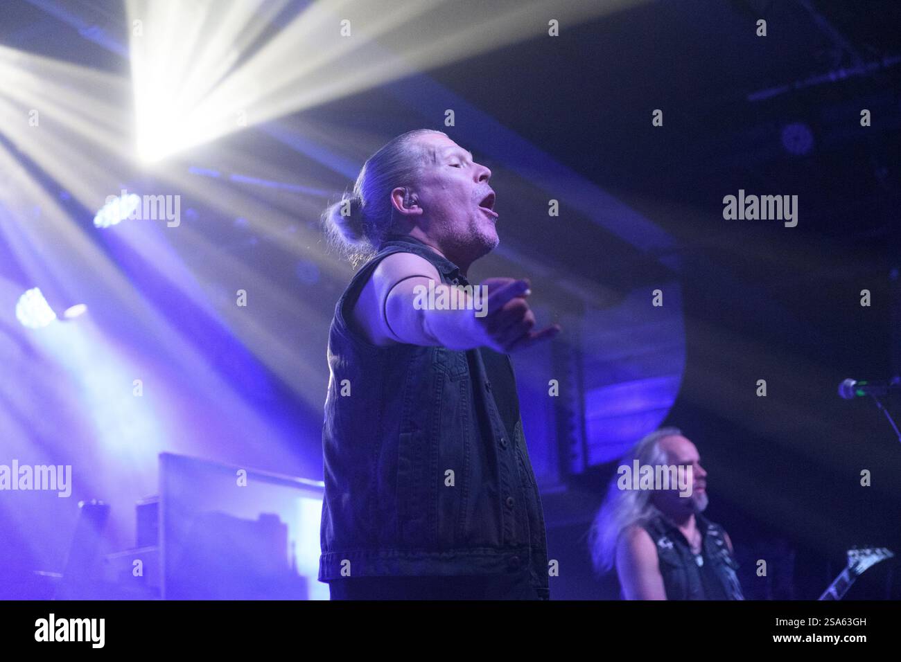 Munich, Germany, January 27th 2025: Jukka Pelkonen (Vocals) of Omnium Gatherum during the Beyond ...