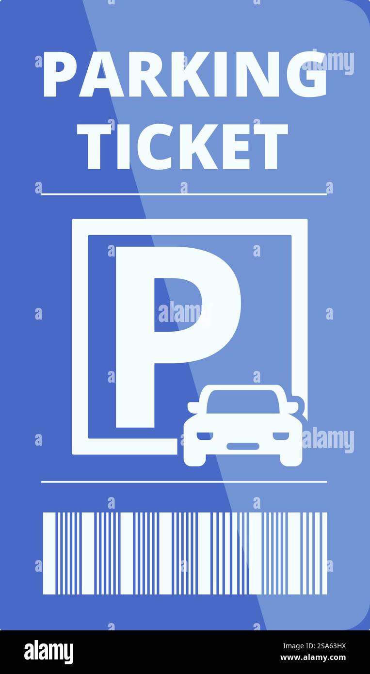 Parking ticket is displayed, indicating a penalty for unauthorized ...