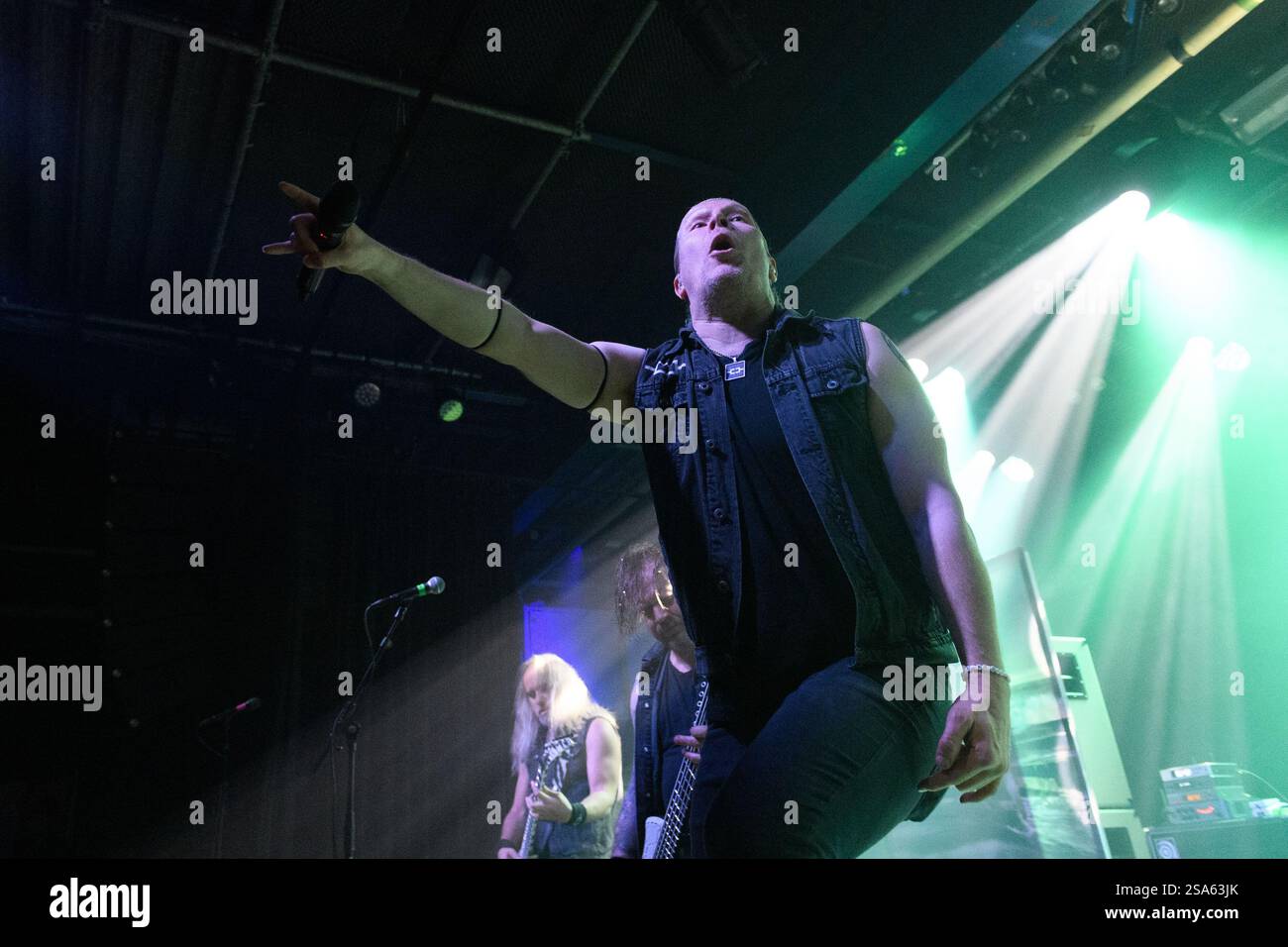 Munich, Germany, January 27th 2025: Jukka Pelkonen (Vocals) of Omnium Gatherum during the Beyond ...