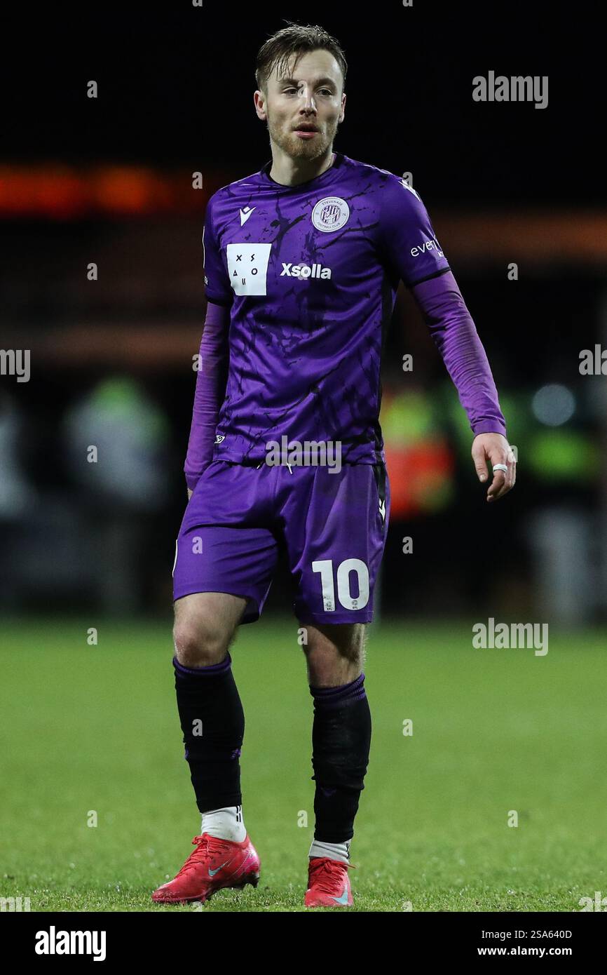 Dan Kemp of Stevenage during the Sky Bet League 1 match Wrexham vs Stevenage at SToK Cae Ras ...
