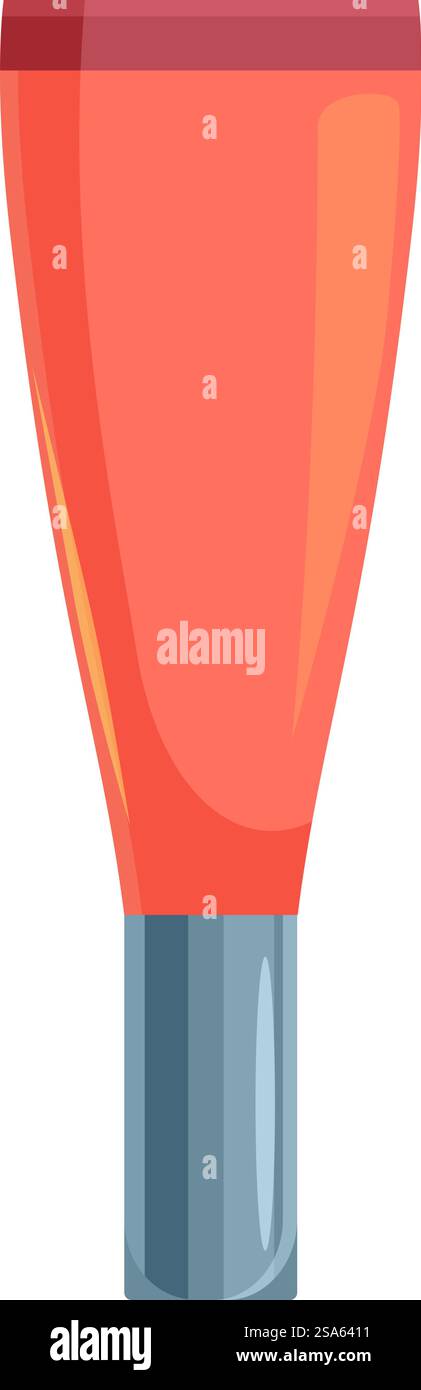 Orange marker pen drawing line on paper illustration isolated on white ...