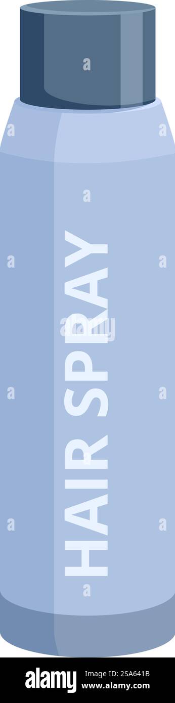 Gray hair spray bottle standing on a white background. Hair spray ...