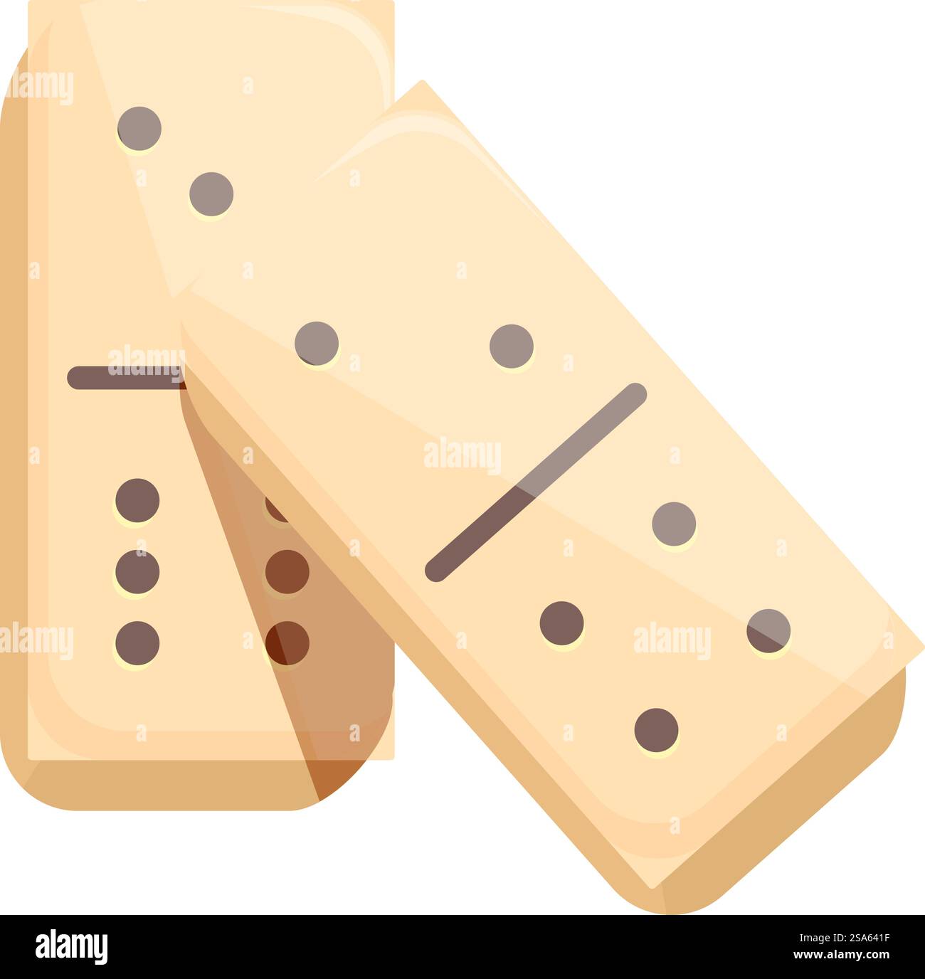 Dominoes on wooden background Stock Vector Images - Alamy