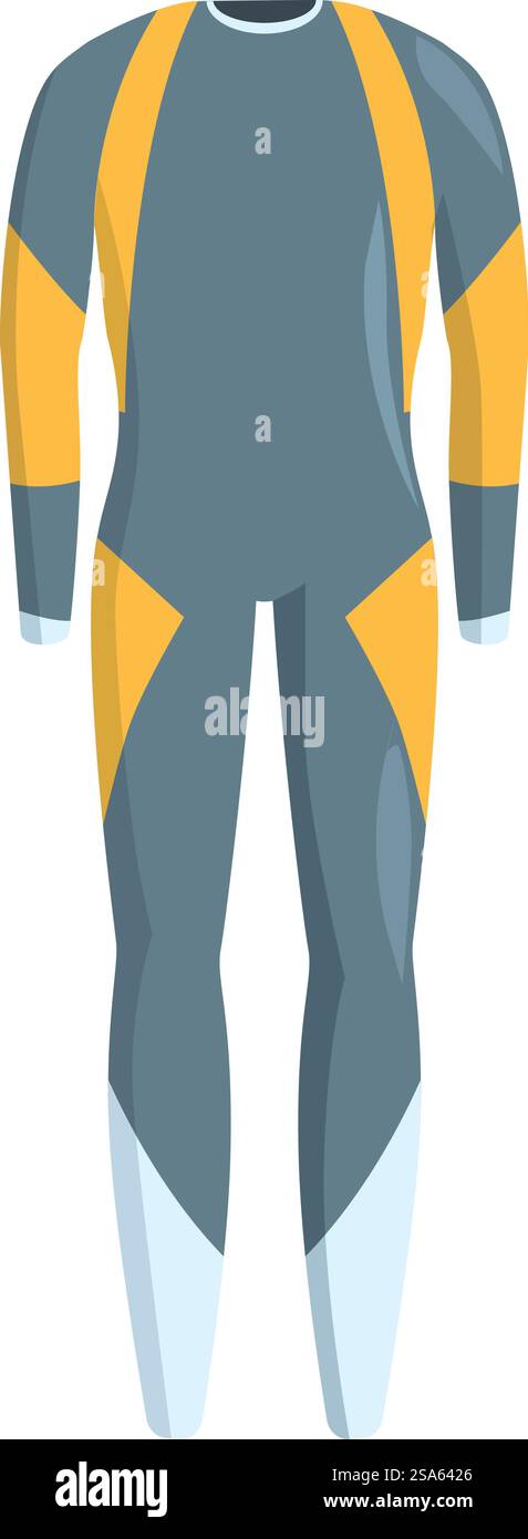 Professional athlete is wearing a high tech winter sports suit designed ...