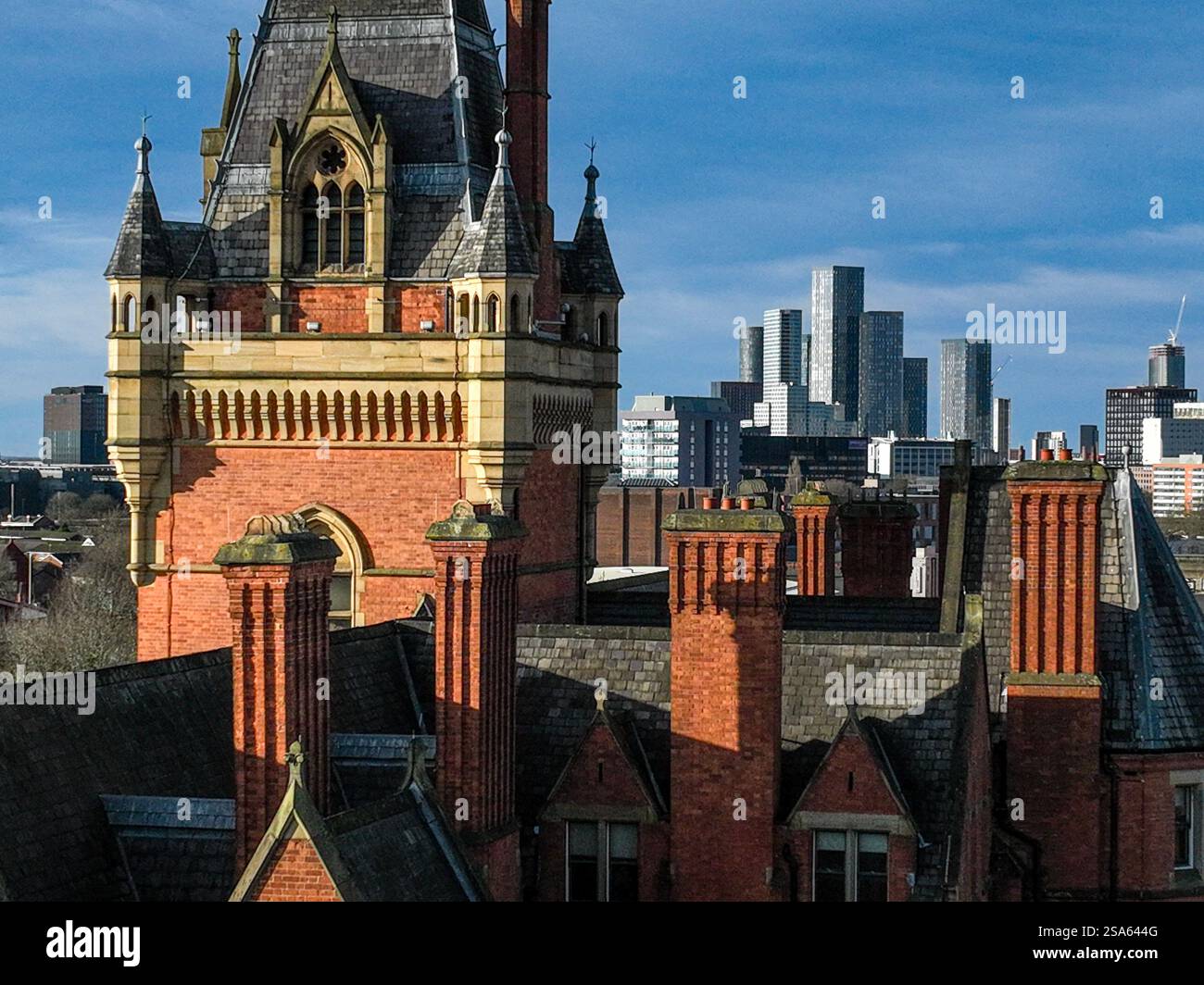 Manchester aerial skyline 2025 hi-res stock photography and images - Alamy