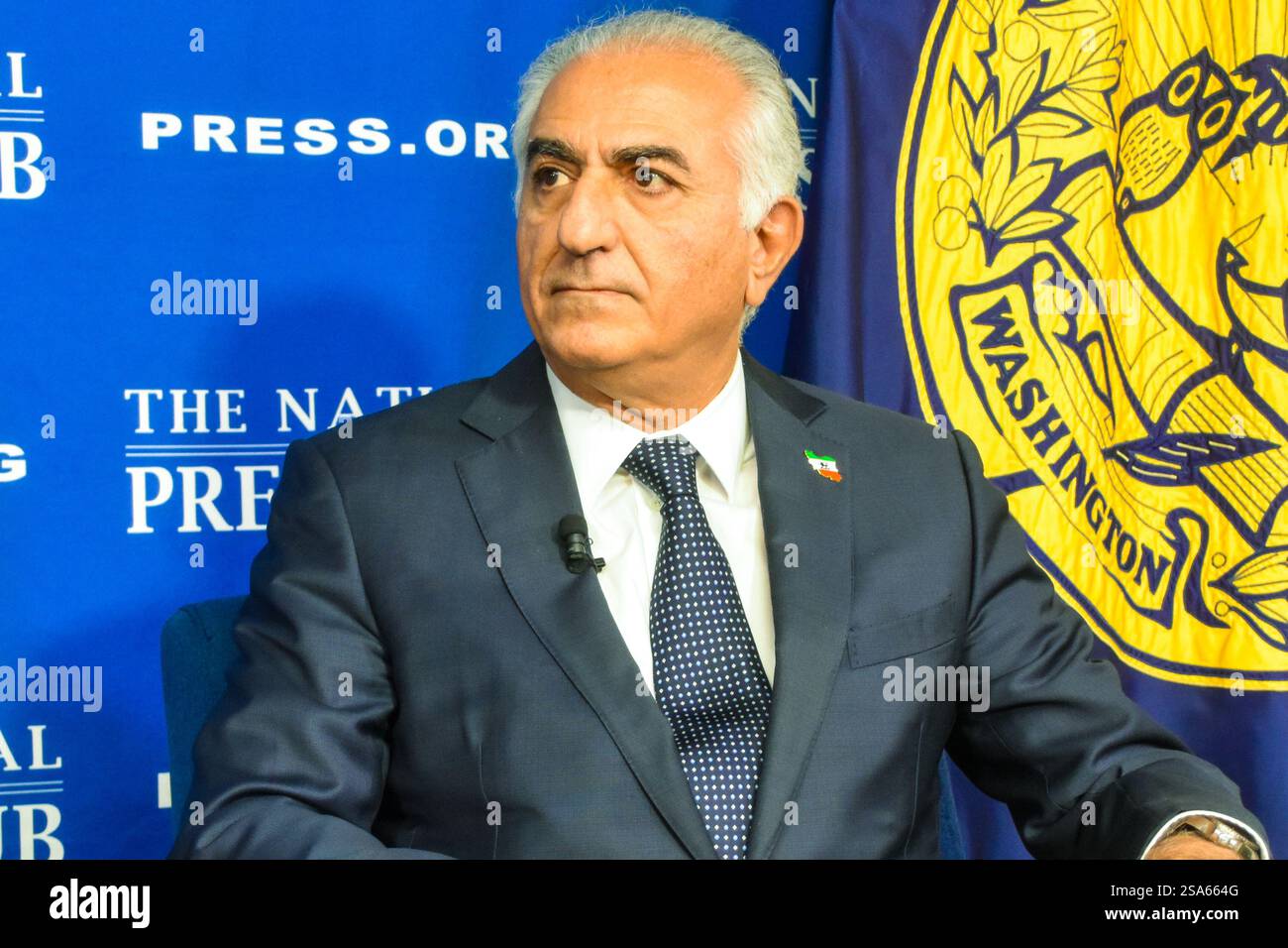 Reza Pahlavi, son of the late Mohammad Reza Shah of Iran, at the ...