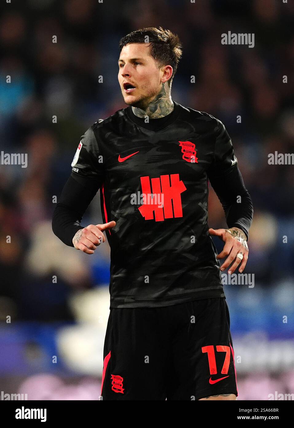 Birmingham City's Lyndon Dykes during the Sky Bet League One match at The John Smith's Stadium ...