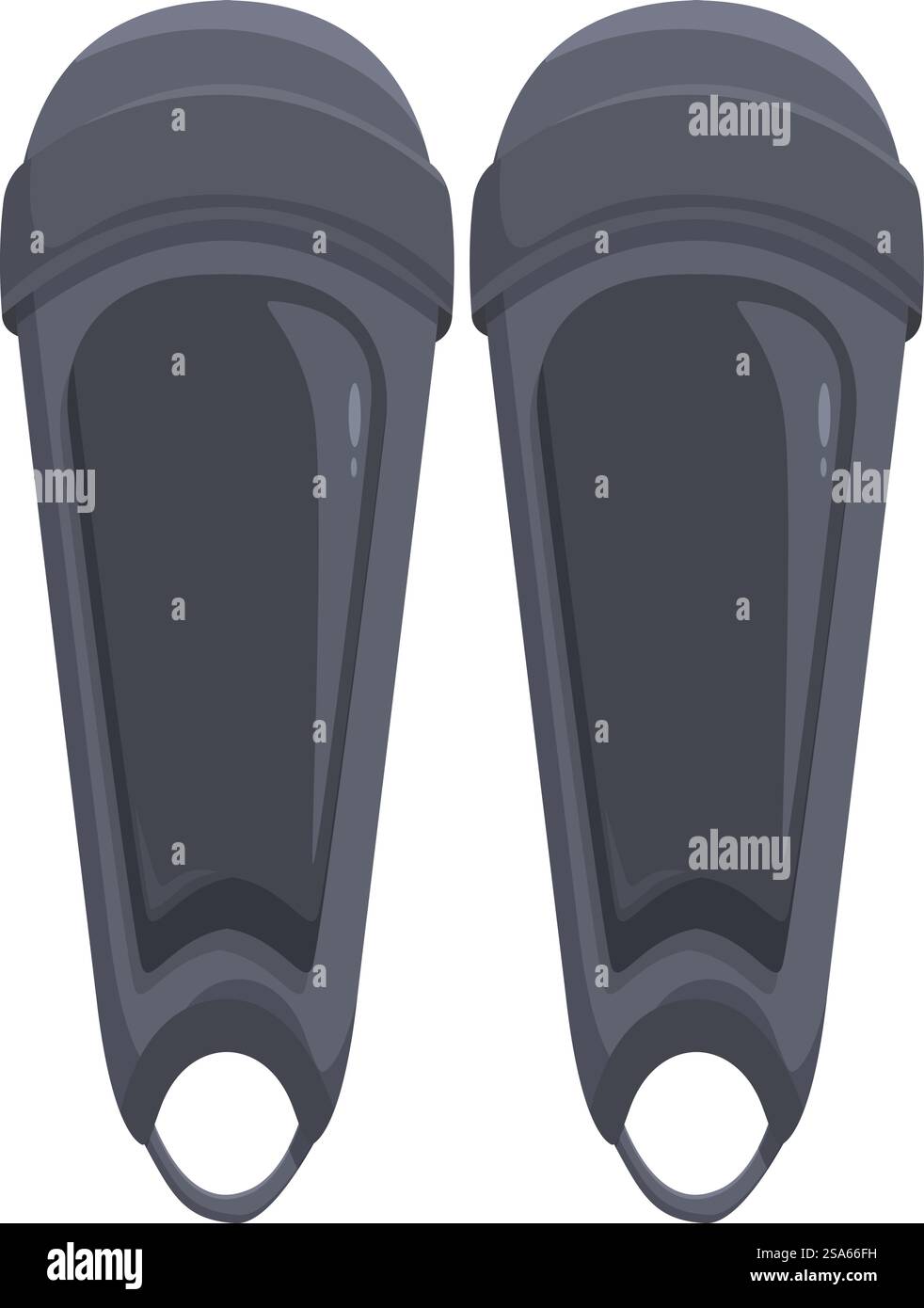 Pair of grey shin guards protecting legs during sport activity ...