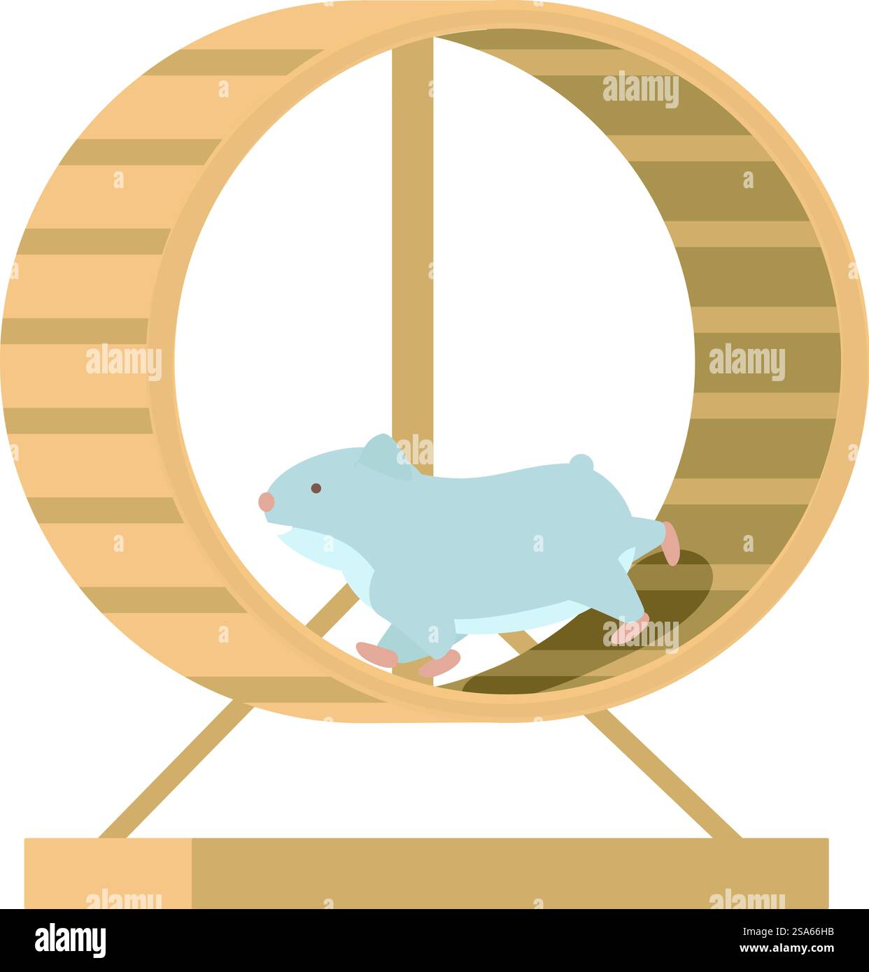 Hamster is running in its wheel for its daily workout. Cute hamster ...