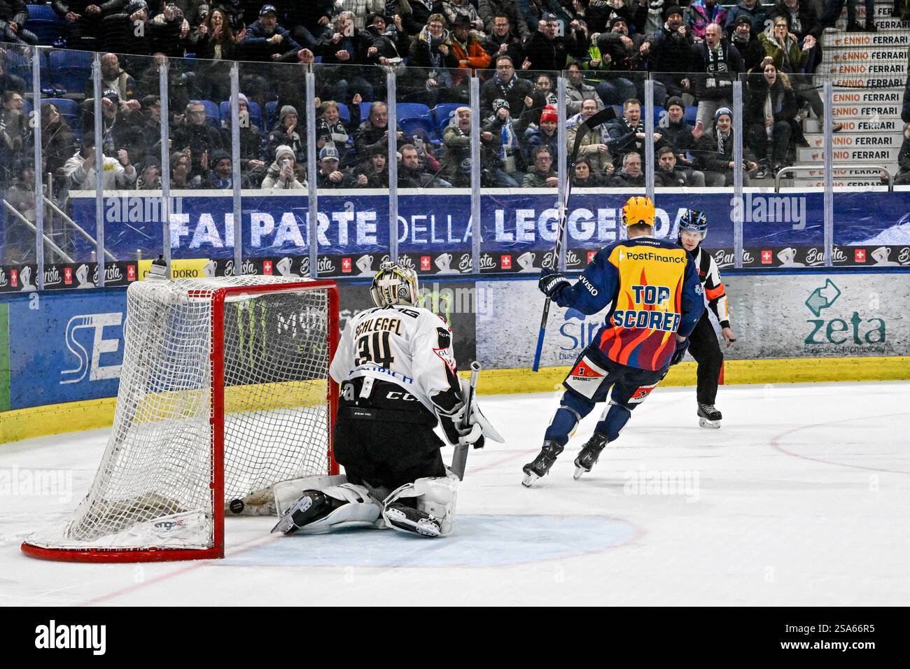 Ambri, Switzerland. 28th Jan, 2025. 28/01/2025, Ambri, Gottardo Arena ...