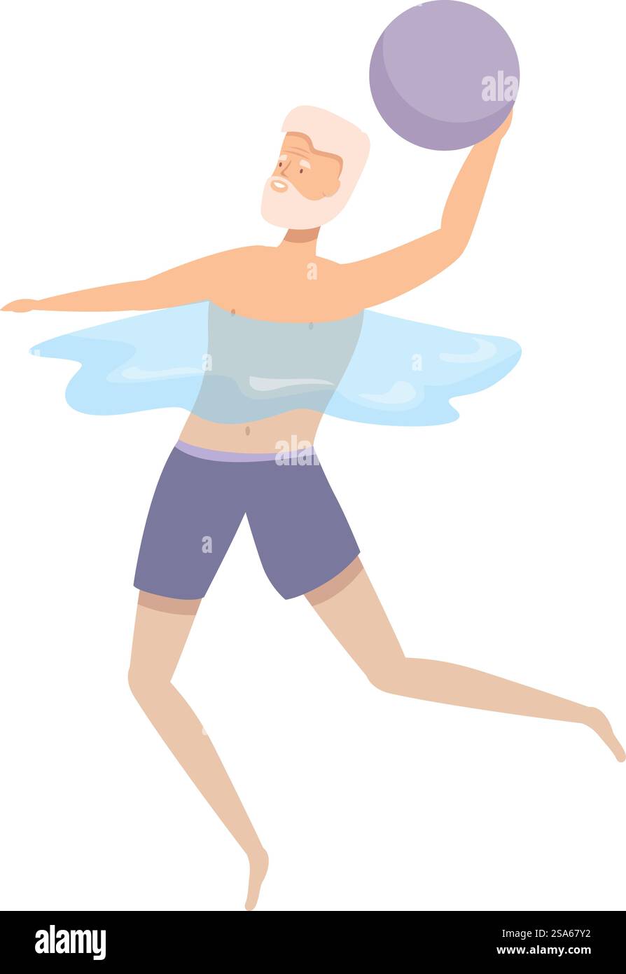 Fun energetic man in Stock Vector Images - Alamy