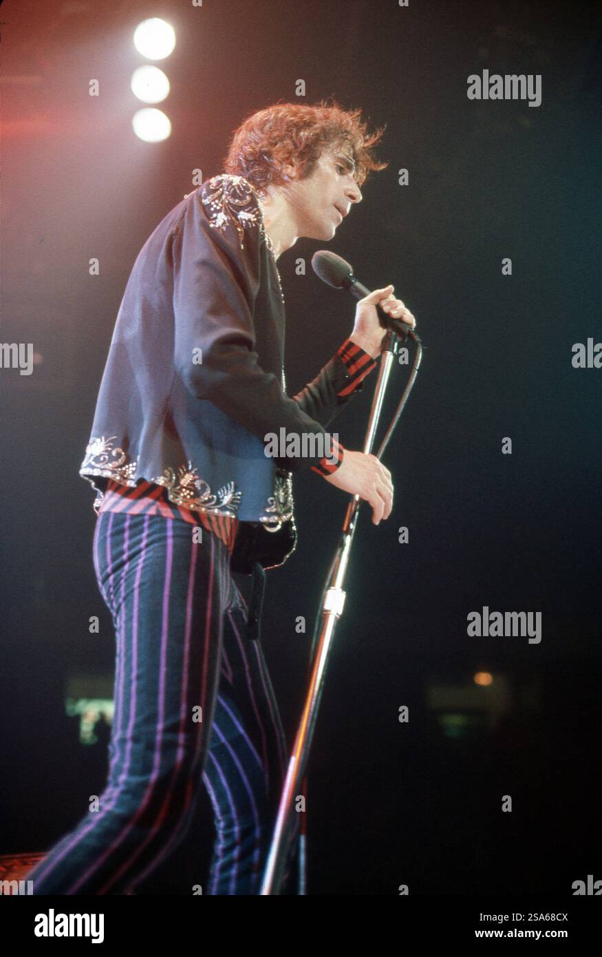 Peter Wolf of The J. Geils Band in concert in 1982 Credit: MPIRR ...