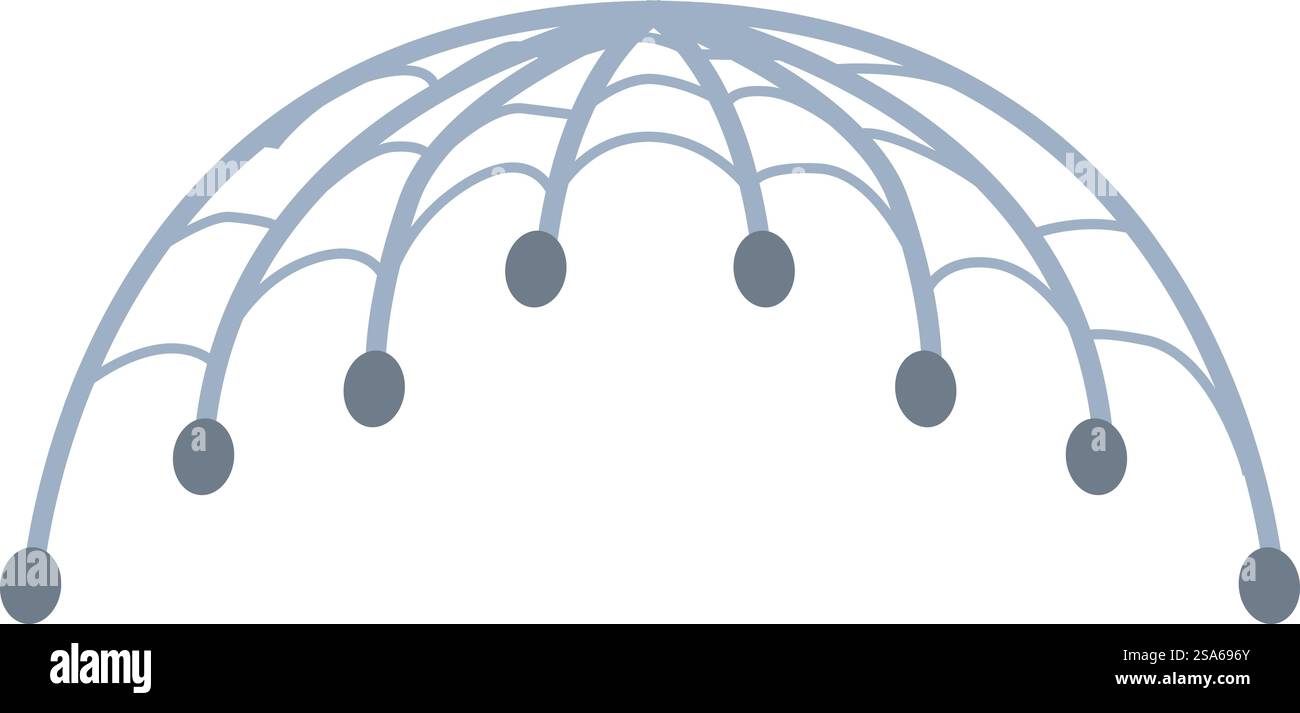 Climbing frame structure for children playground equipment, isolated ...