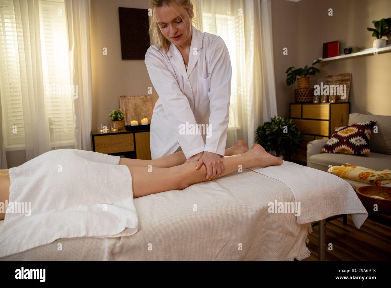 Enjoy a Relaxing Massage Therapy Session in a Calm Environment Ideal ...