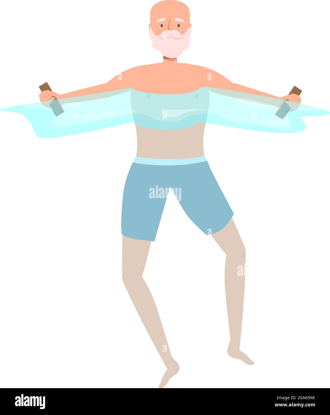 Senior aerobics water Cut Out Stock Images & Pictures - Alamy
