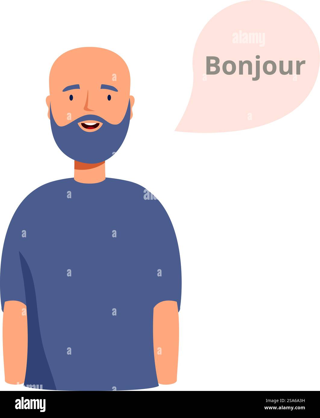 Bald bearded man in Cut Out Stock Images & Pictures - Alamy