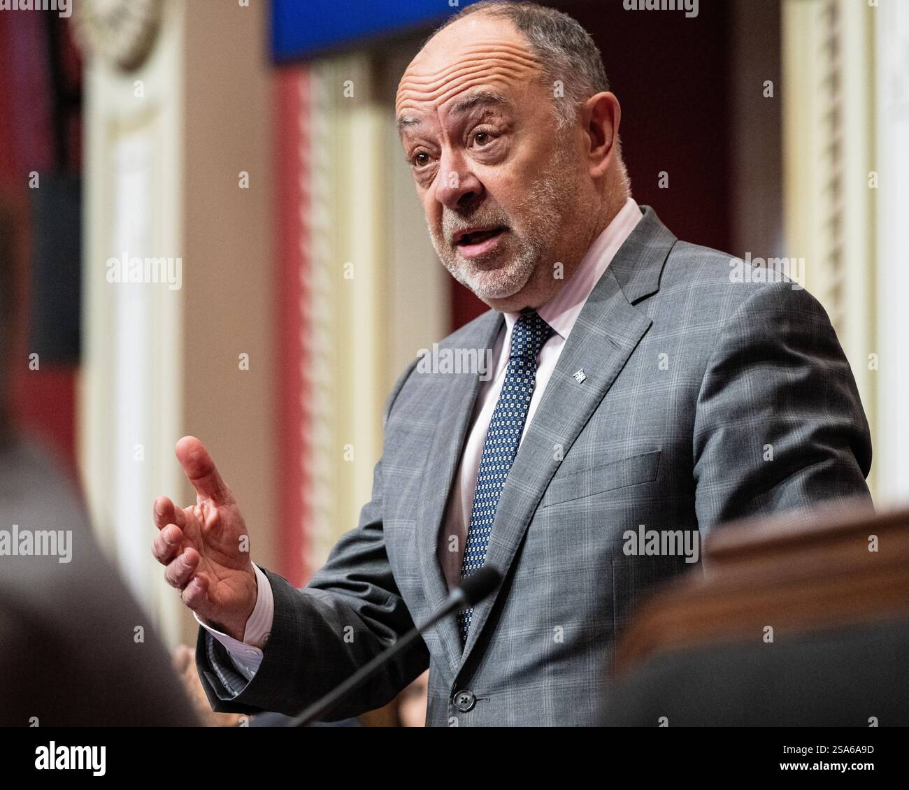 Quebec, Canada. 28th Jan, 2025. Quebec Minister of Health Christian ...
