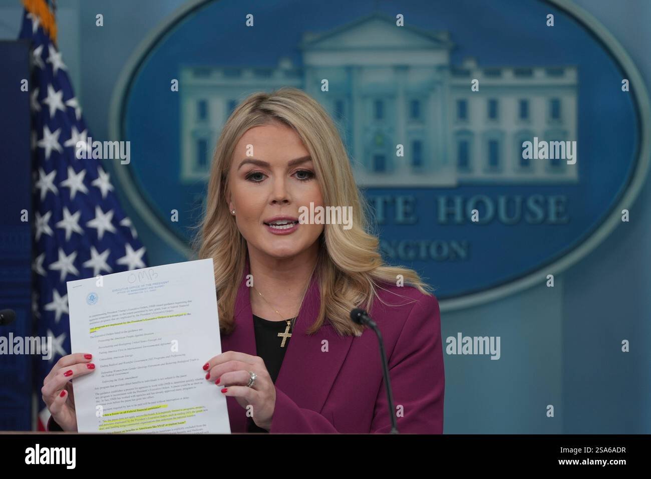 Washington, Vereinigte Staaten. 28th Jan, 2025. White House press ...