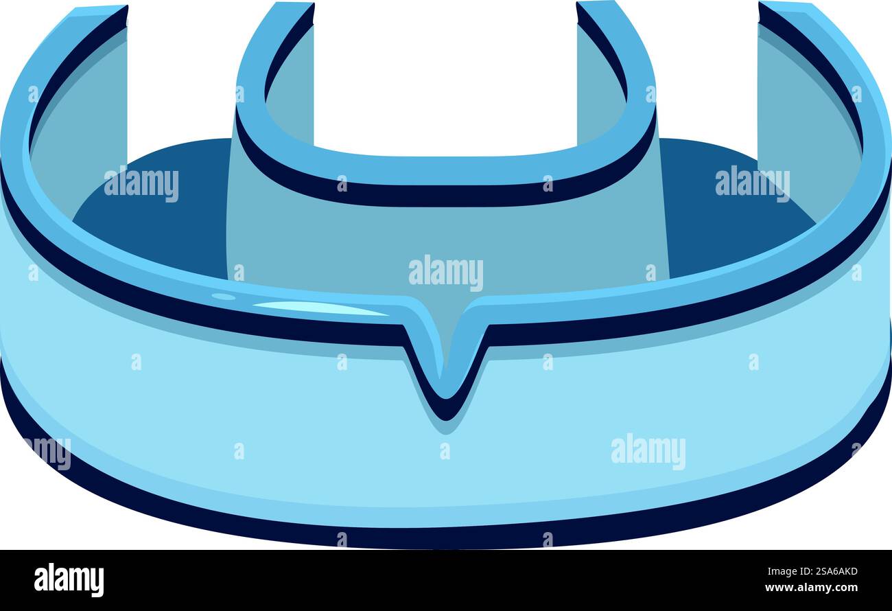 Futuristic empty reception desk waiting for clients in a video game ...