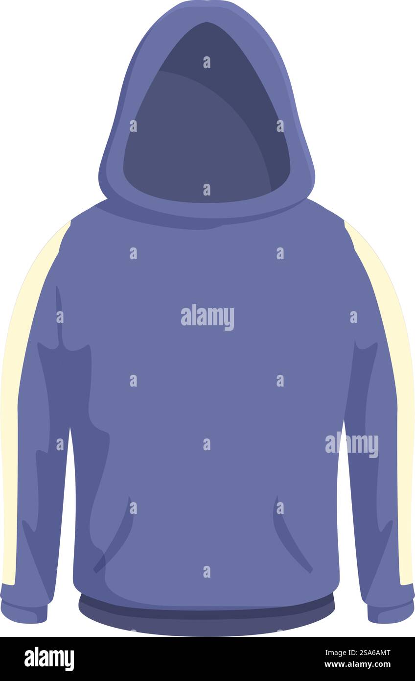 Blue hooded sweatshirt with the hood up, perfect for showcasing your ...