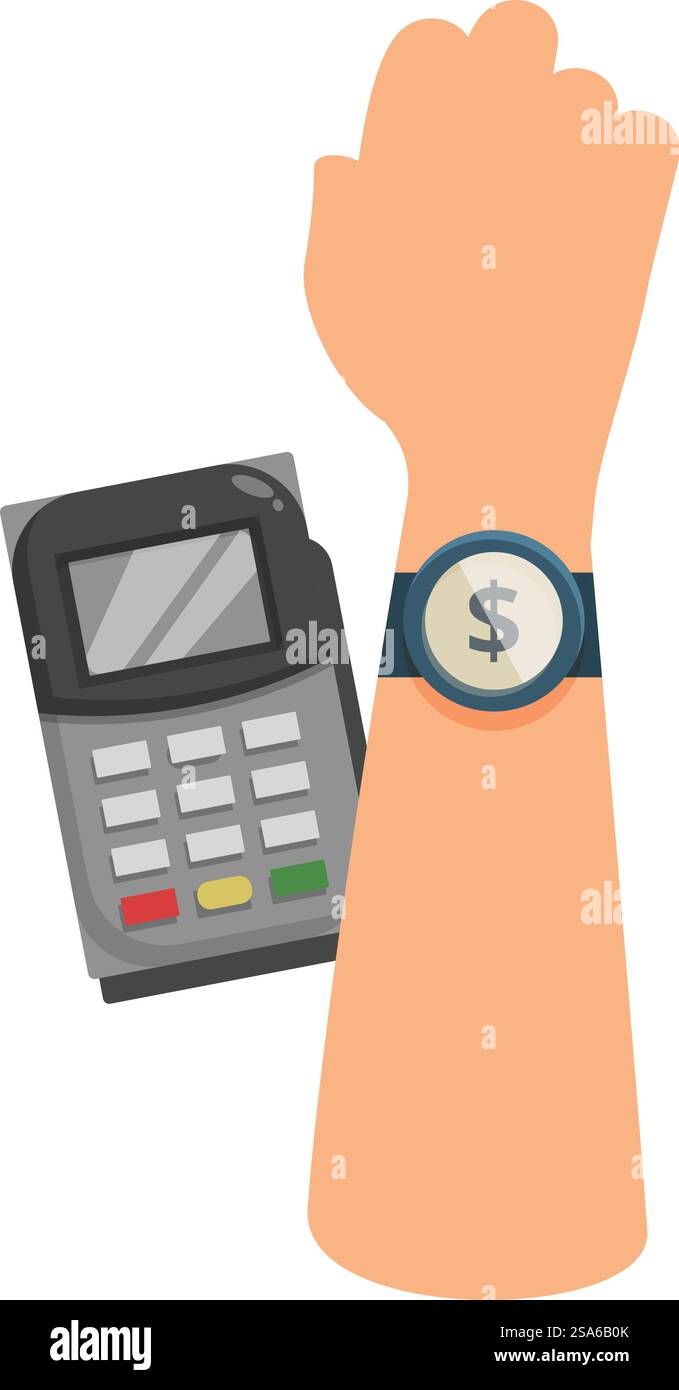 Close up card payment Stock Vector Images - Alamy