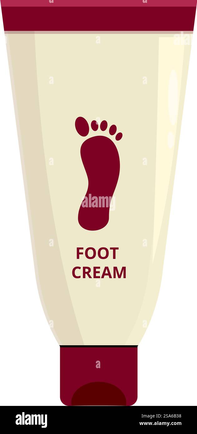 Foot cream in tube promoting healthy feet and foot care. Foot cream ...
