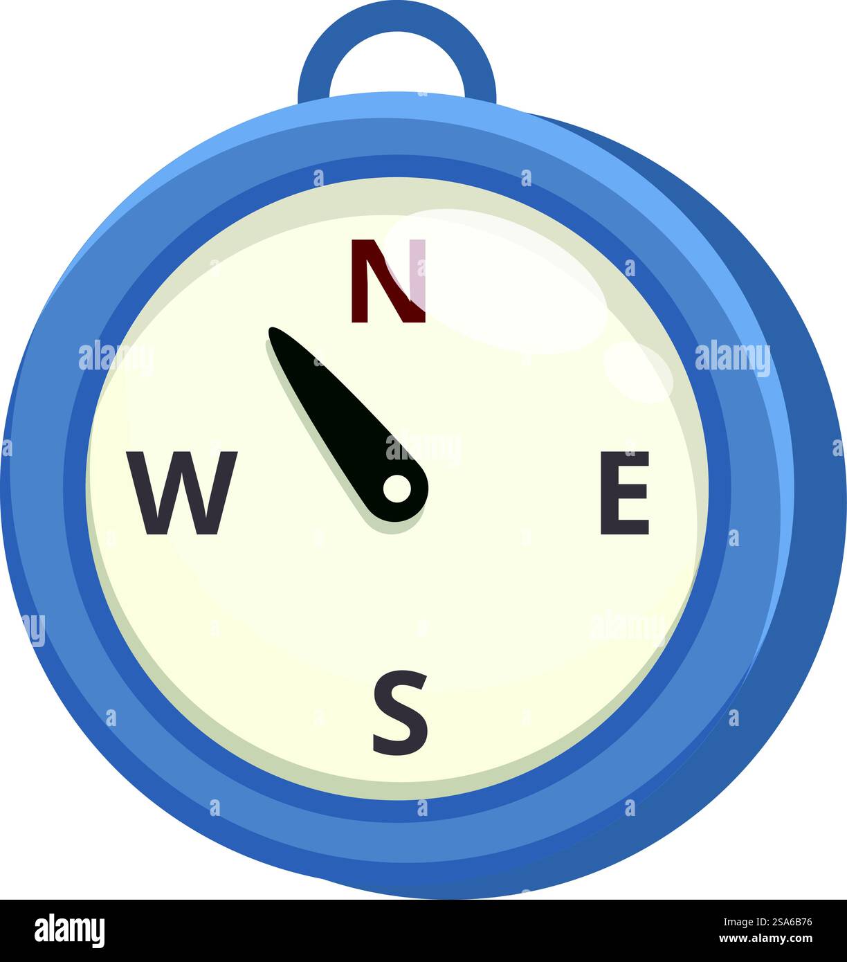 Blue compass pointing north, helping adventurers and travelers find ...