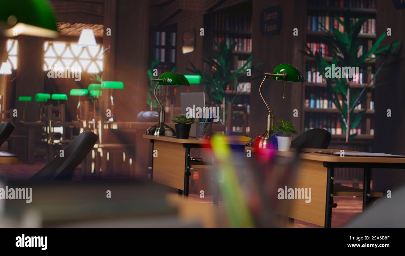 Old fashioned library space with historic charm and beautiful ...