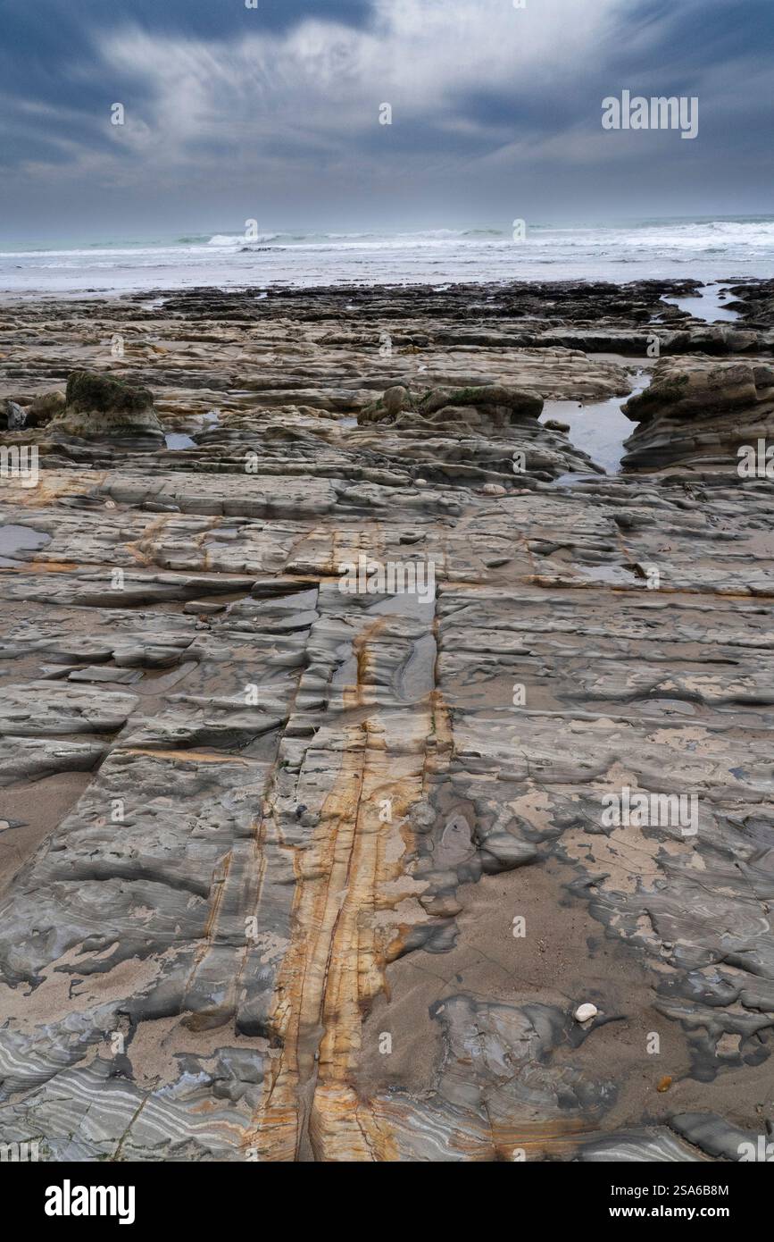 USA, California. Jalama Beach County Park with clouds Stock Photo - Alamy